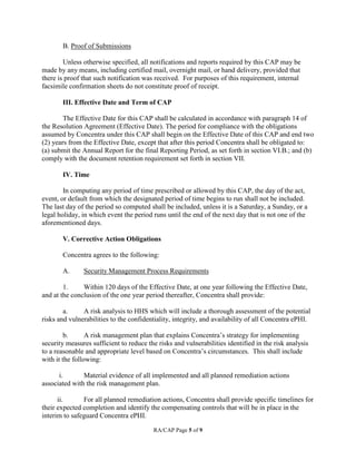 Concentra agreement | PDF