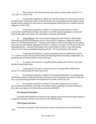 Concentra agreement | PDF