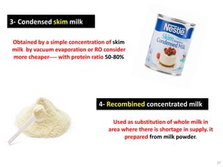 Concentrated milks technology and faults | PDF