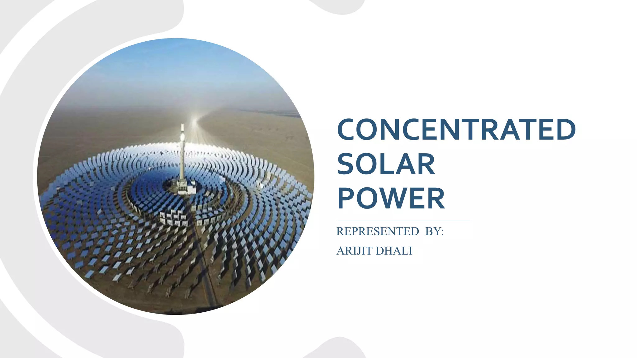 Concentrated Solar Power | PPTX