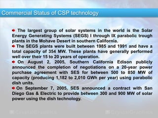 Concentrating solar power | PPTX