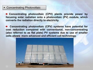 Concentrating solar power | PPTX