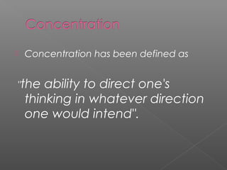 Concentration | PPT