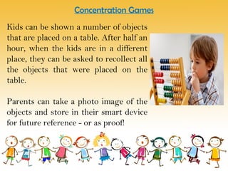 Concentration Building for Kids with Brain Training Games | PPT