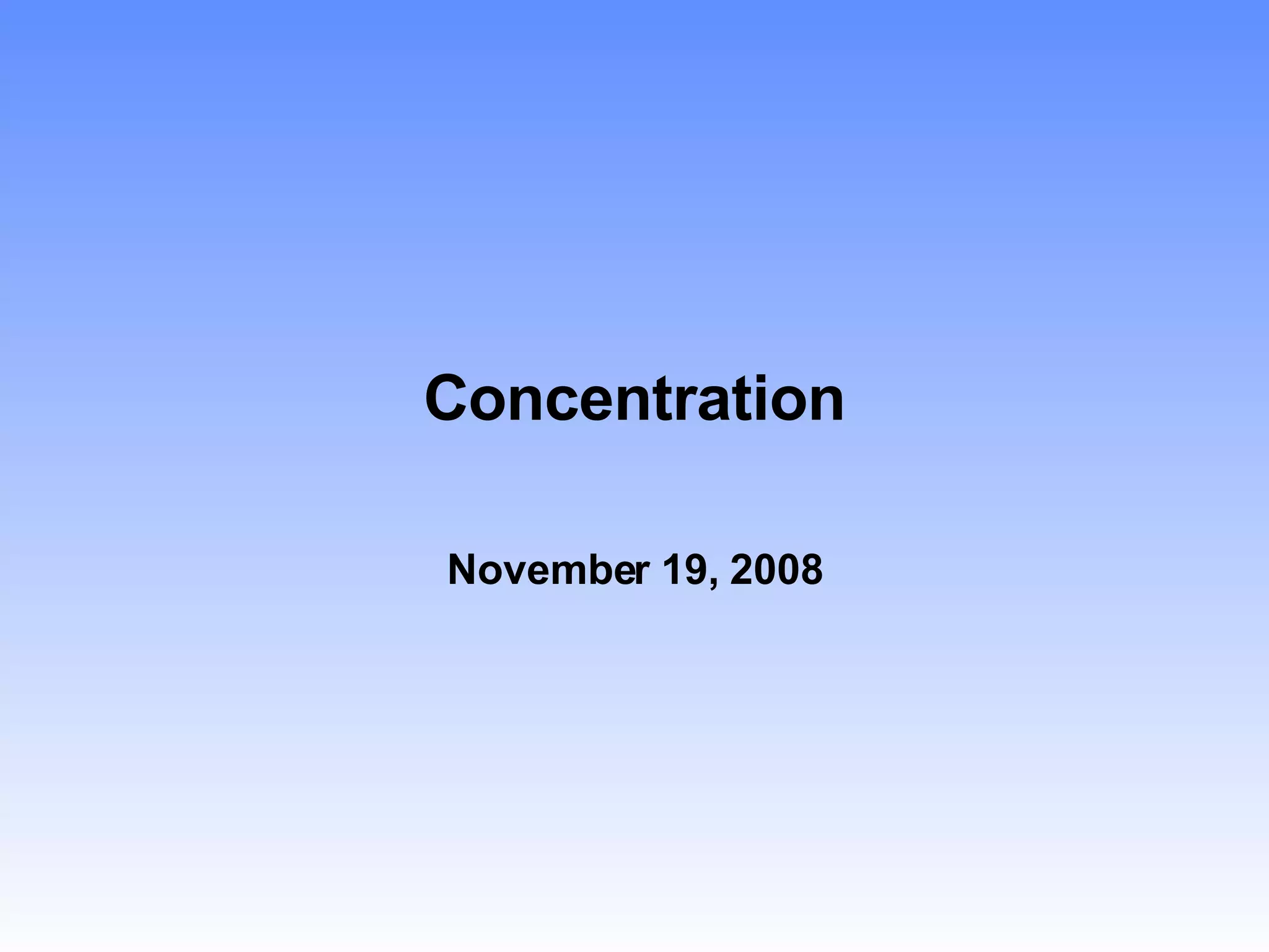 concentration | PPT