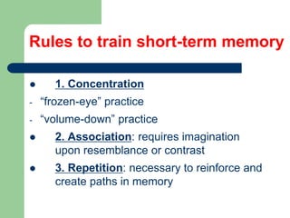Concentration and memory techniques | PPT