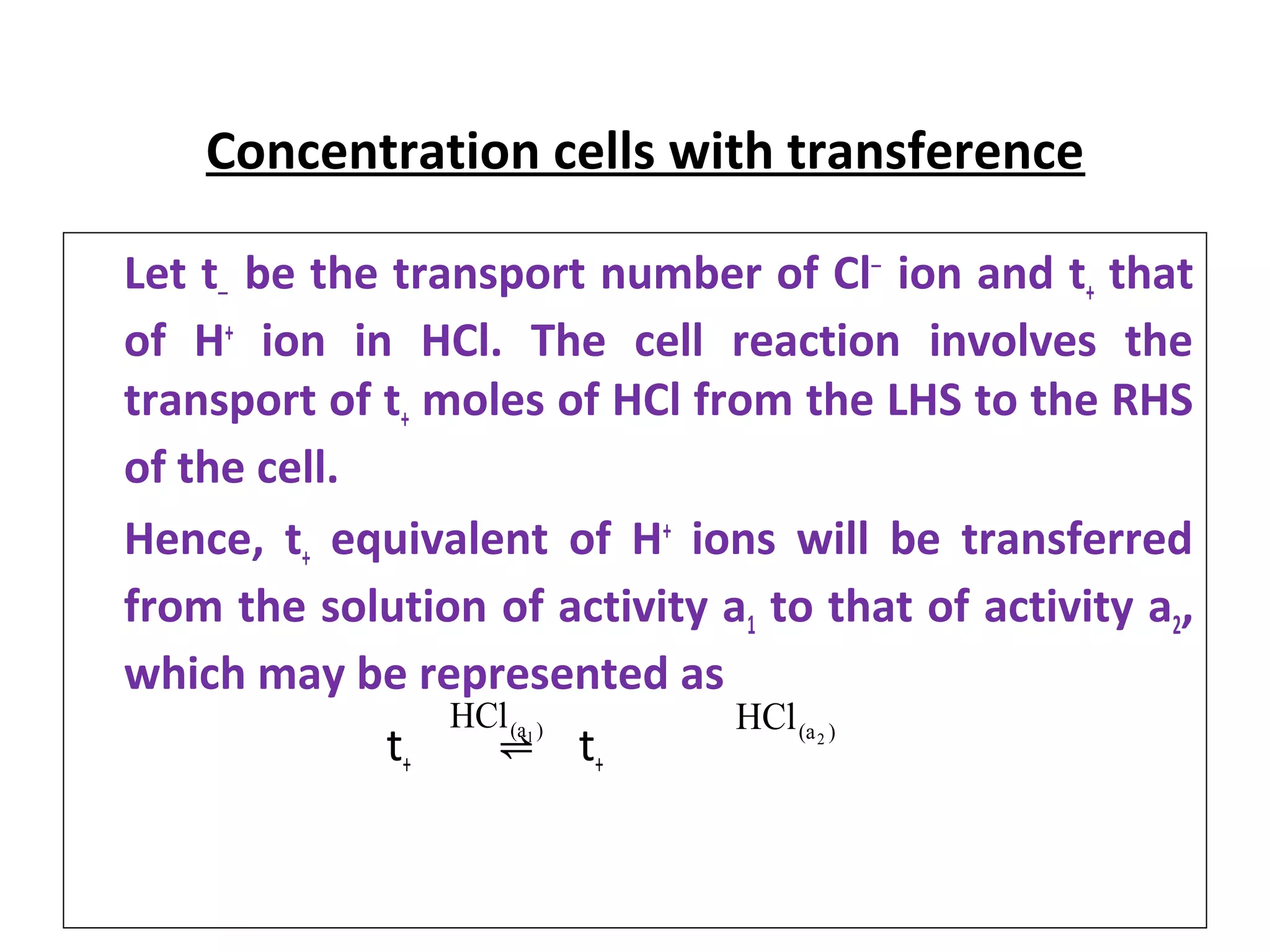 Concentration cells | PPT