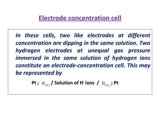 Concentration cells | PPT