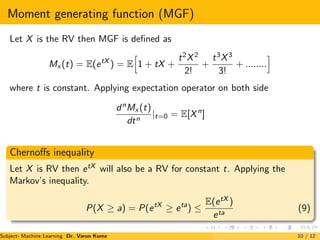 Concentration inequality in Machine Learning | PPT