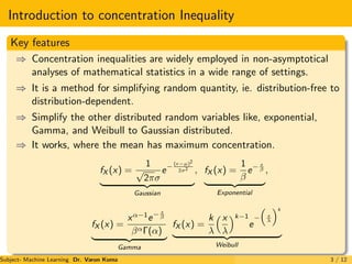 Concentration inequality in Machine Learning | PPT