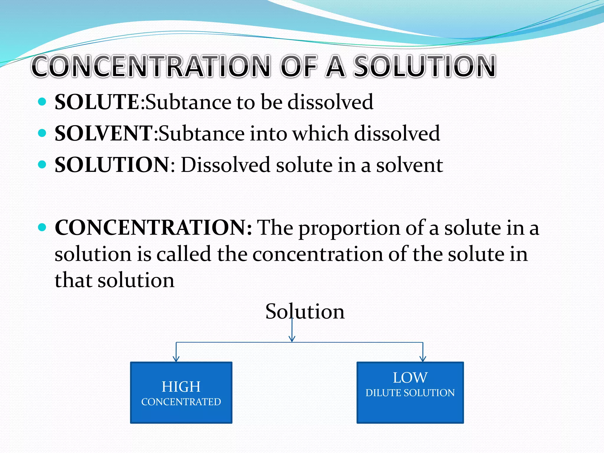 Concentration of a solution ||5. Acids, Bases and Salts || | PPT