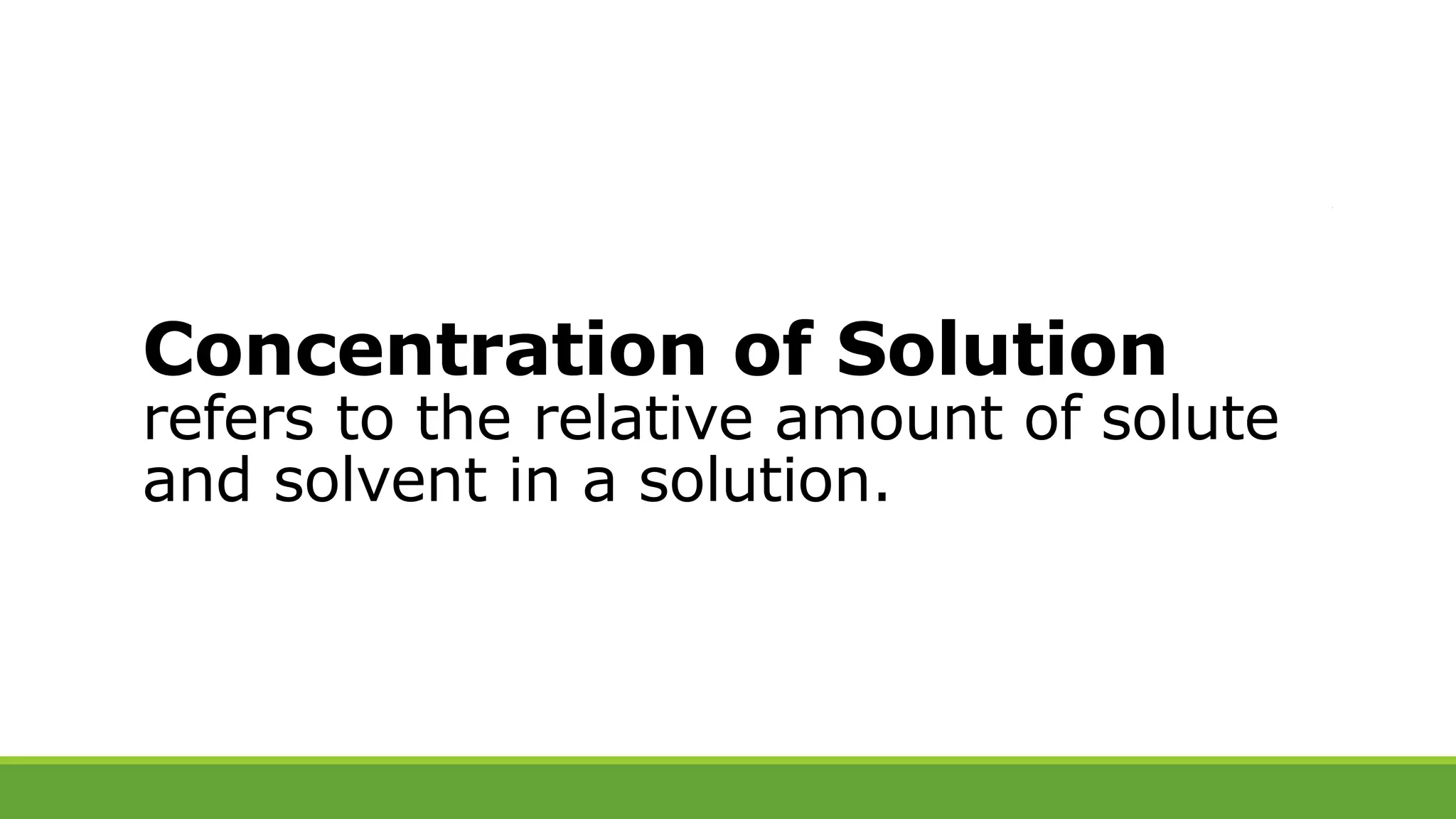 Concentration of Solution | PPTX