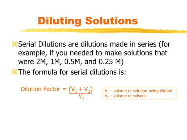 Concentration of Solutions.ppt | Chemistry | Science