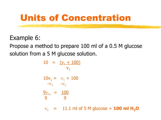 Concentration of Solutions.ppt | Chemistry | Science