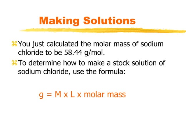 Concentration of Solutions.ppt | Chemistry | Science