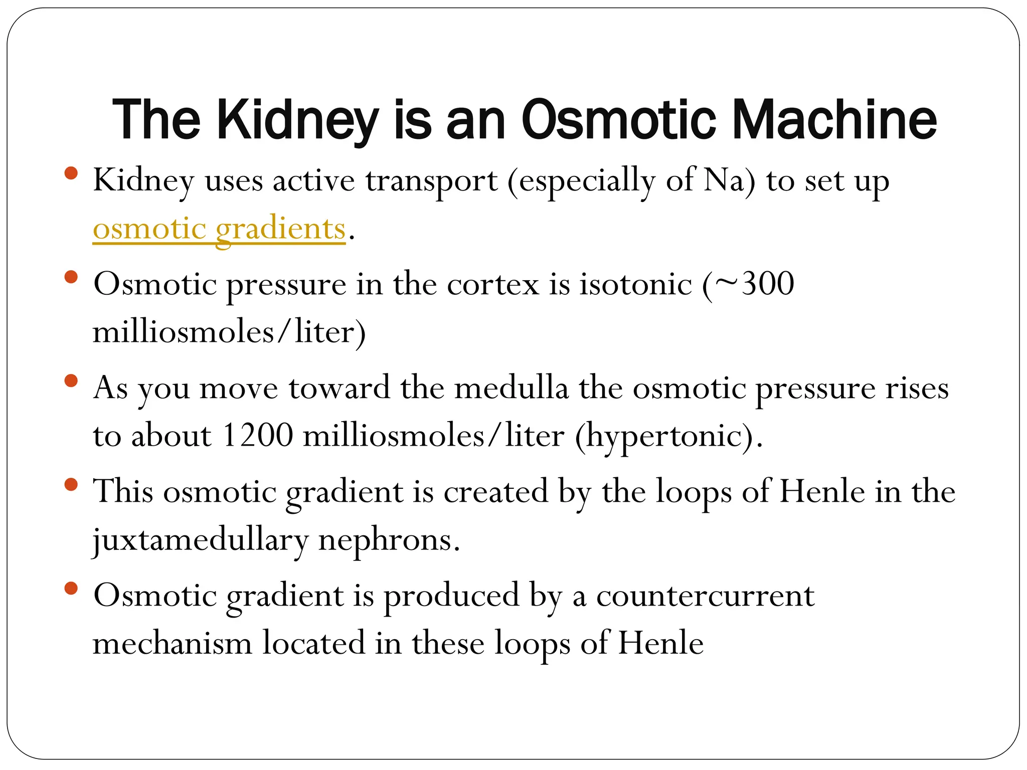 Concentration of Urine lecture note, different concentrations | PPT