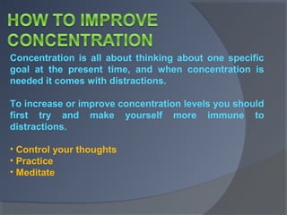 Concentration & Focus | PPT