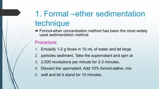 CONCENTRATIONS TECHNIQUES IN PARASITOLOGY PRESENTATION.pptx