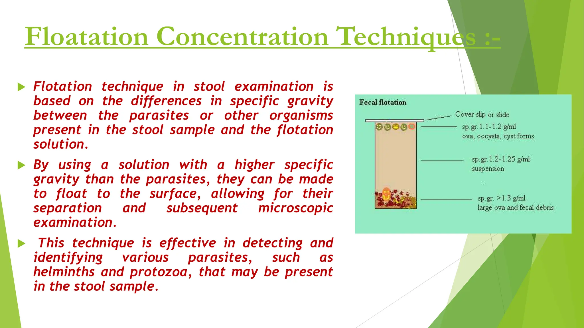 Concentration Techniques for stool examination .pptx