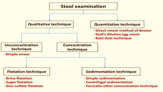 Concentration Techniques for stool examination .pptx