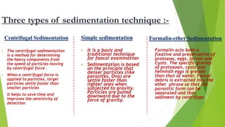 Concentration Techniques for stool examination .pptx