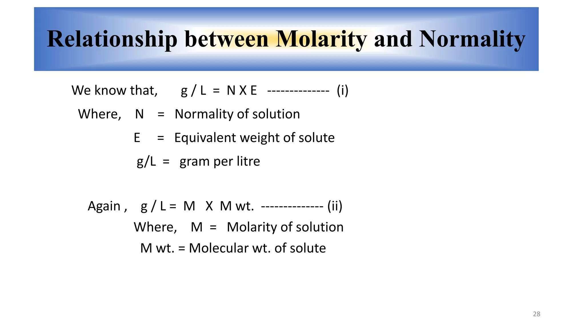 Concentration terms chemistry class 12 note | PDF