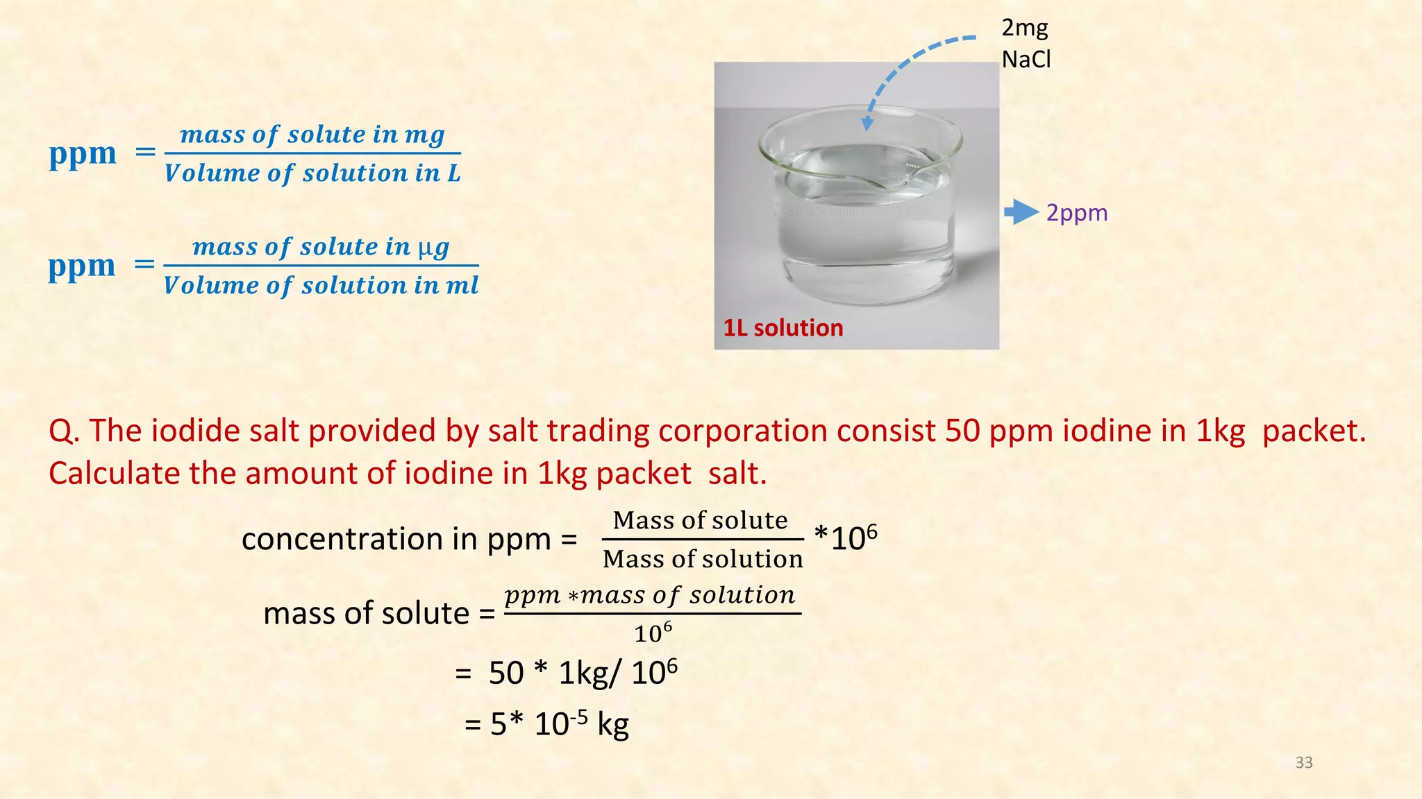 Concentration terms chemistry class 12 note | PDF