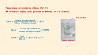 Concentration terms chemistry class 12 note | PDF