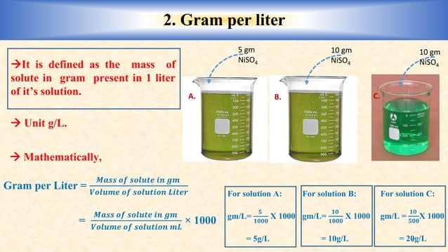 Concentration terms chemistry class 12 note | PDF | Chemistry | Science
