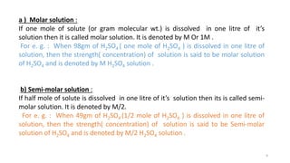 Concentration terms chemistry class 12 note | PDF