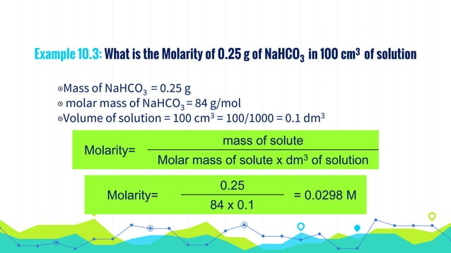 Concentration units | PPTX | Chemistry | Science