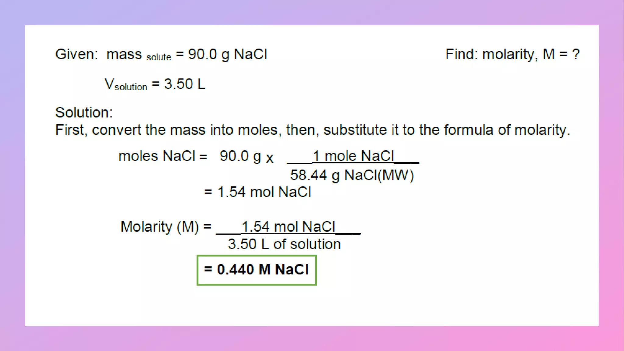 Concentration units and comparison of concentration units | PPTX