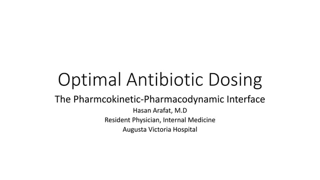 Concentration vs Time Dependent Antibiotics.pptx