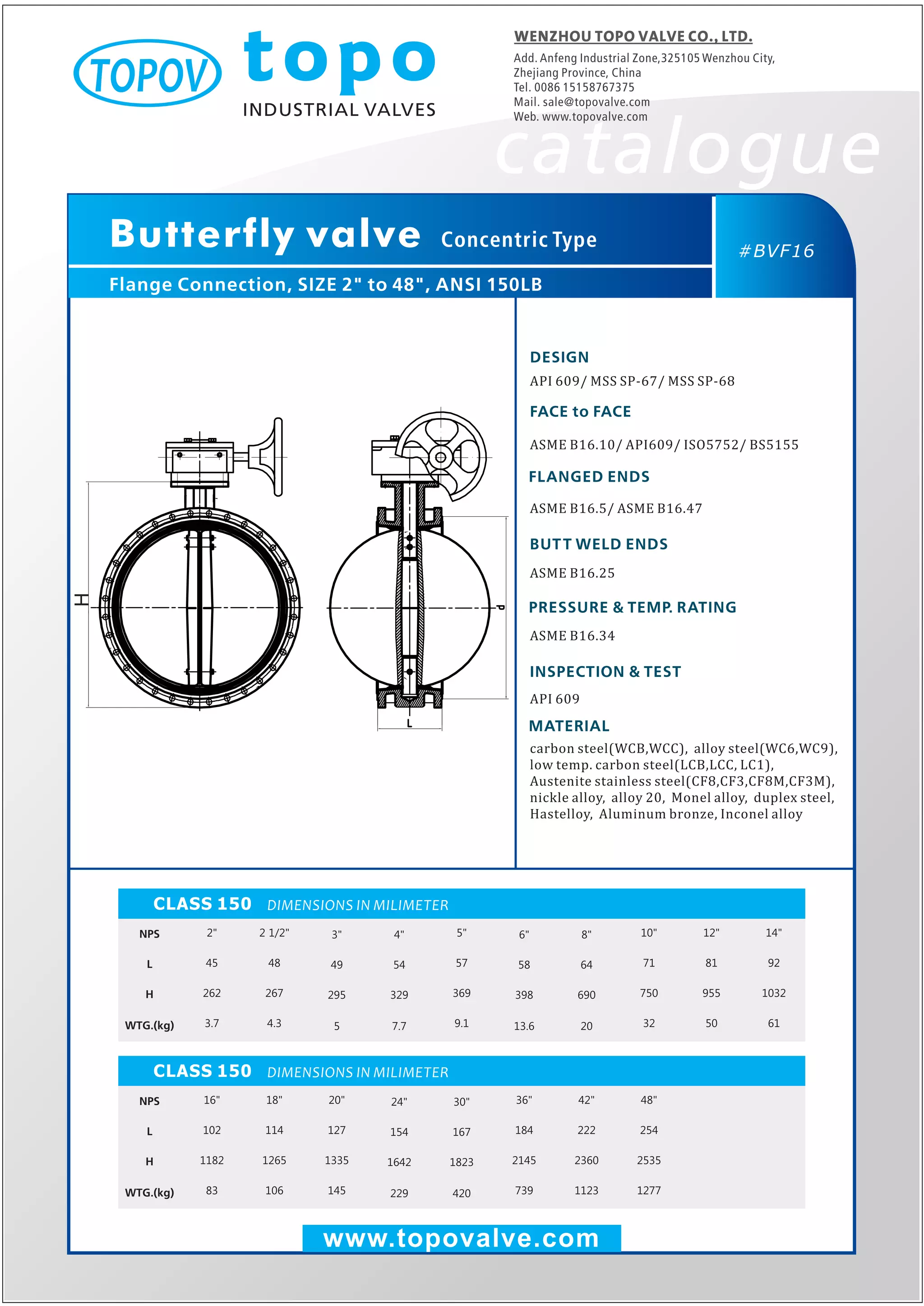 Concentric butterfly valve flange 150 lb catalogue topo valve | PDF