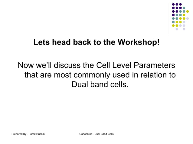 Concentric & Dual Band Cells | PDF