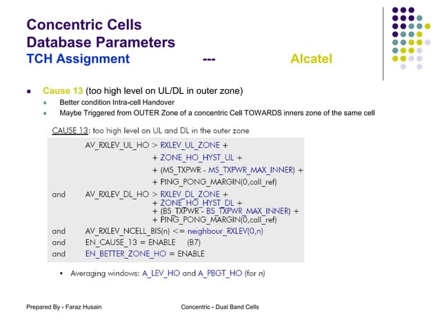 Concentric & Dual Band Cells | PDF