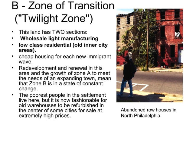 Concentric zone model | PPT | Land and Farms | Real Estate