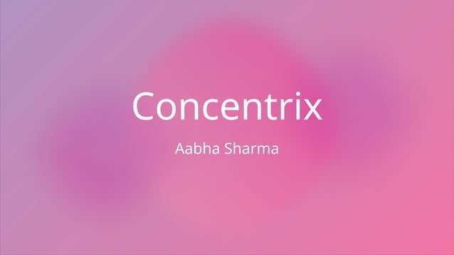 Presentation on Concentrix for academics | PPTX