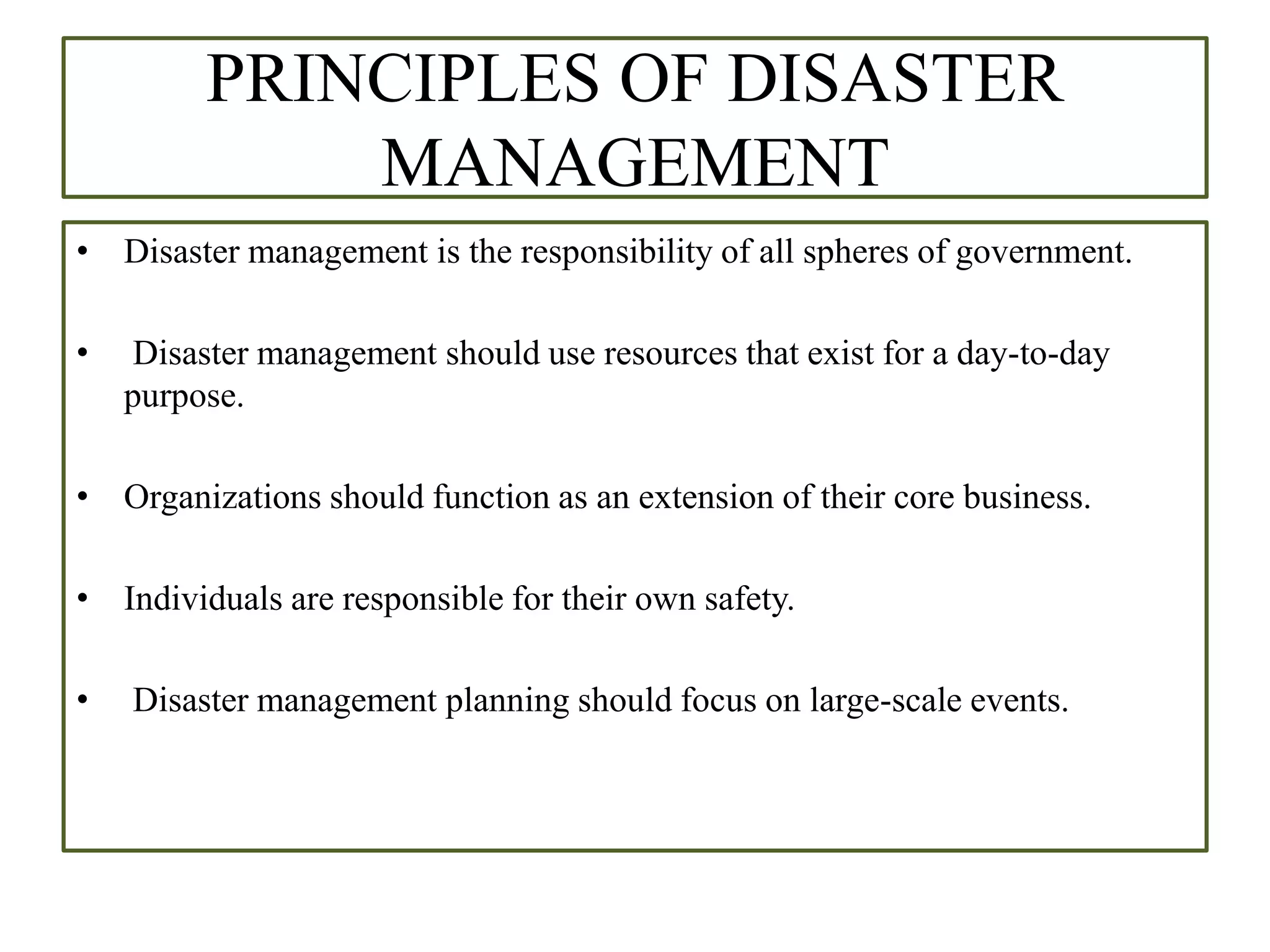 Concepts of disaster management | PPTX