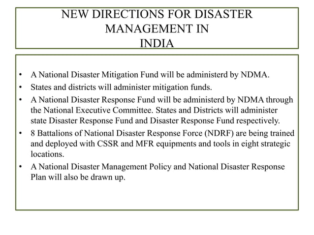 Concepts of disaster management | PPTX