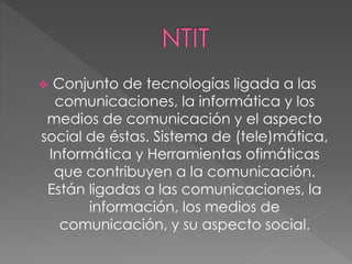 Conceptos nticx | PPTX