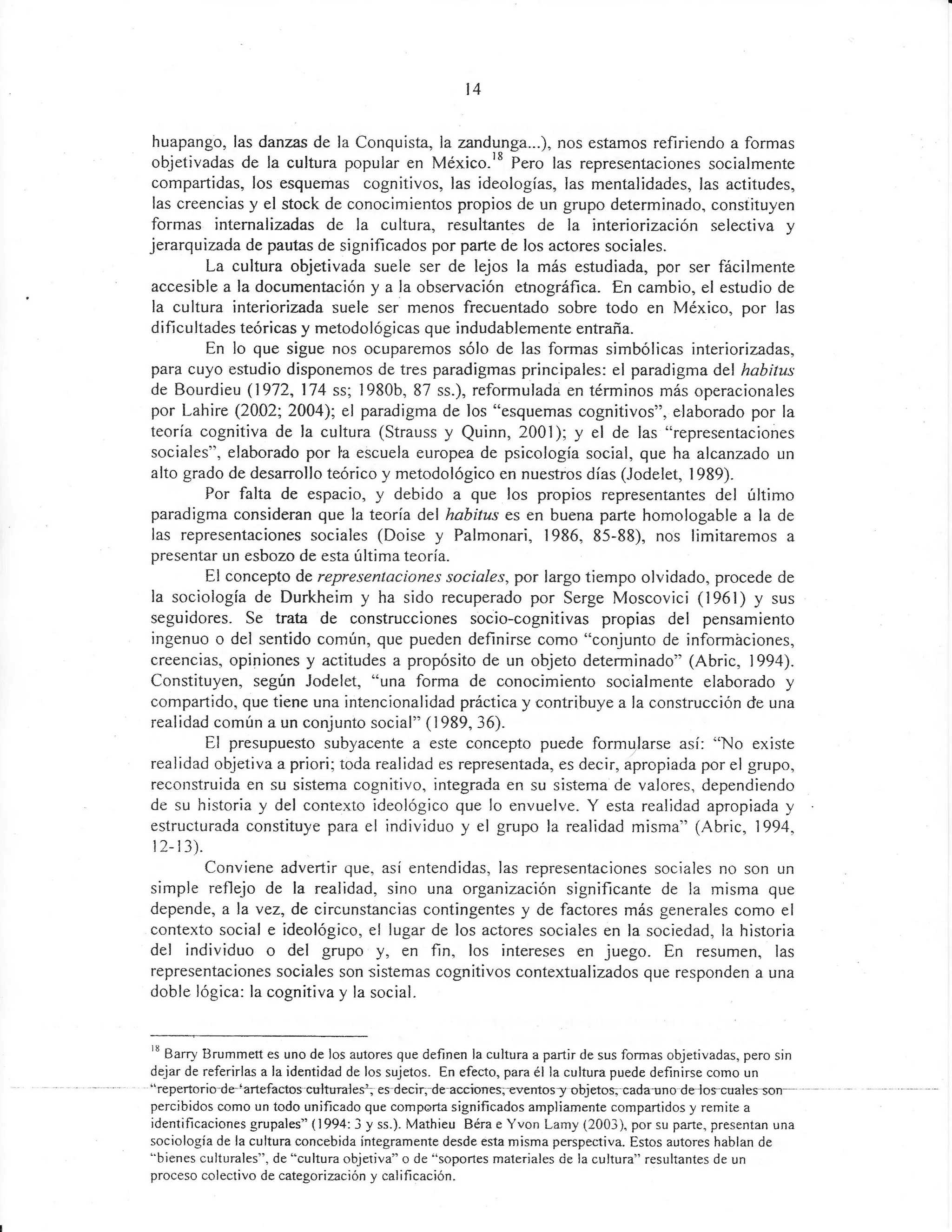 Concepcion simbolicacultura gilberto gimenez | PDF
