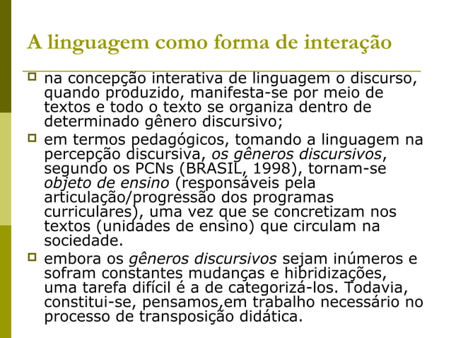 Concepções De Linguagem