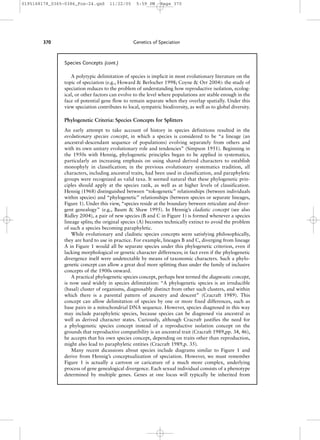 species Concept | PDF