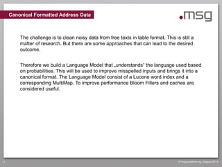 Canonical Formatted Address Data | PPT