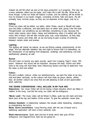 Concept Plan, music video | PDF