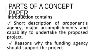 A ppt about CONCEPT paper lesson in English for Academic and ...