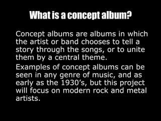 Concept Albums | PPT