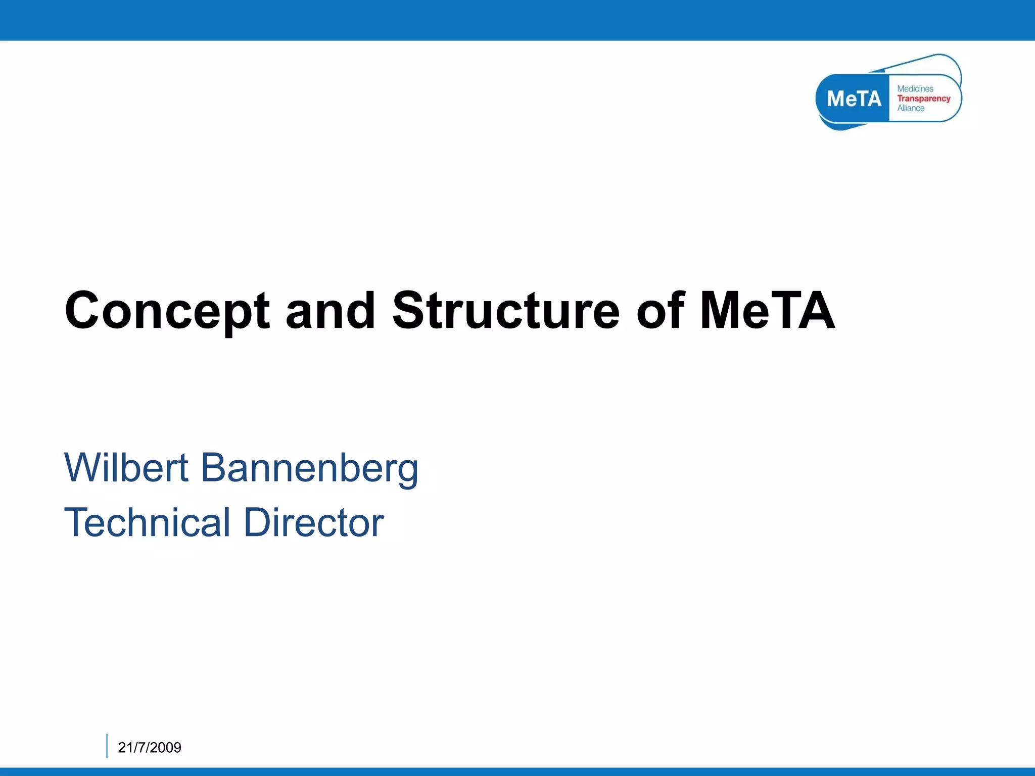 Concept and structure of MeTA | PPT