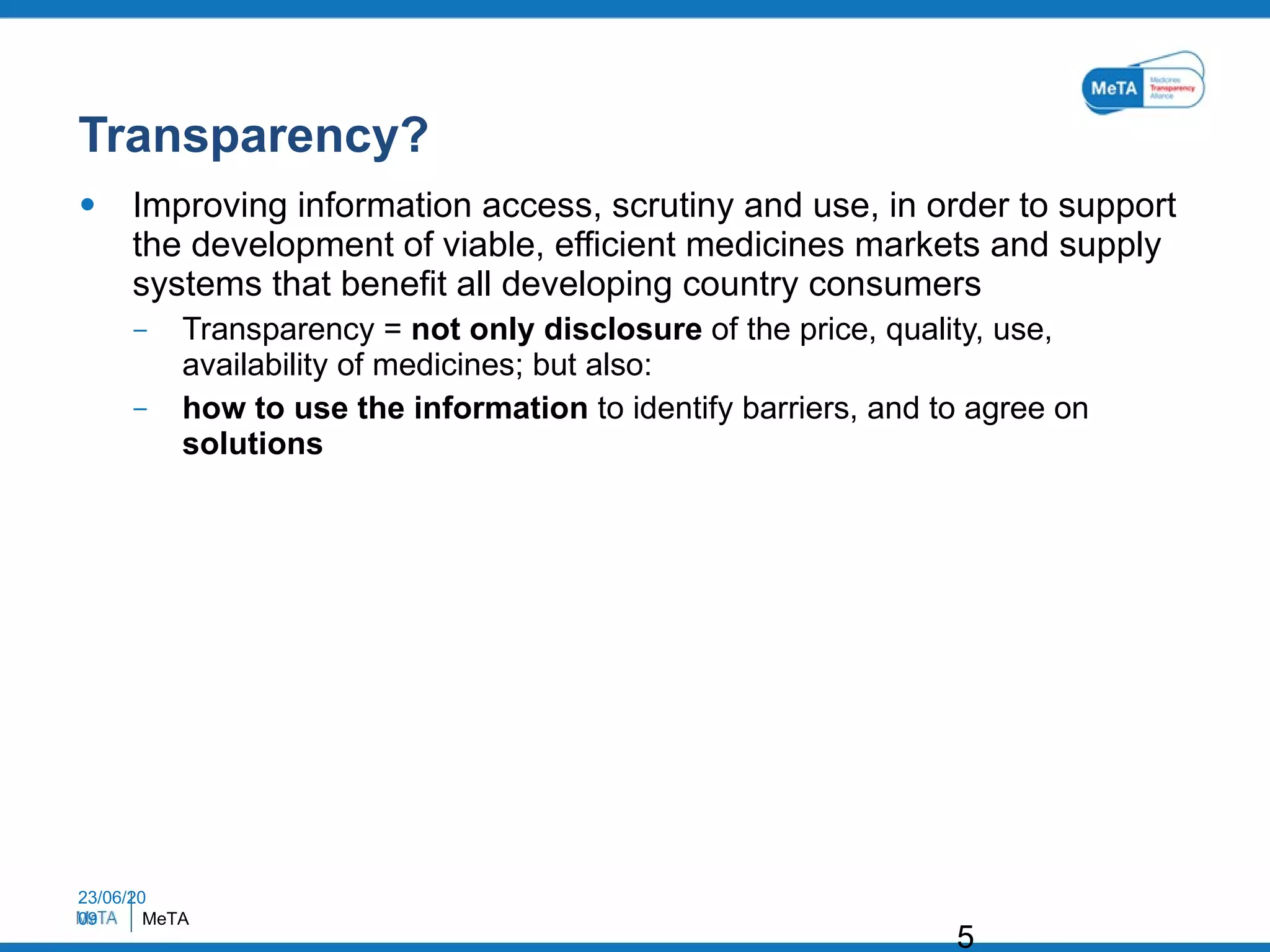Concept and structure of MeTA | PPT | Business | Business and Finance